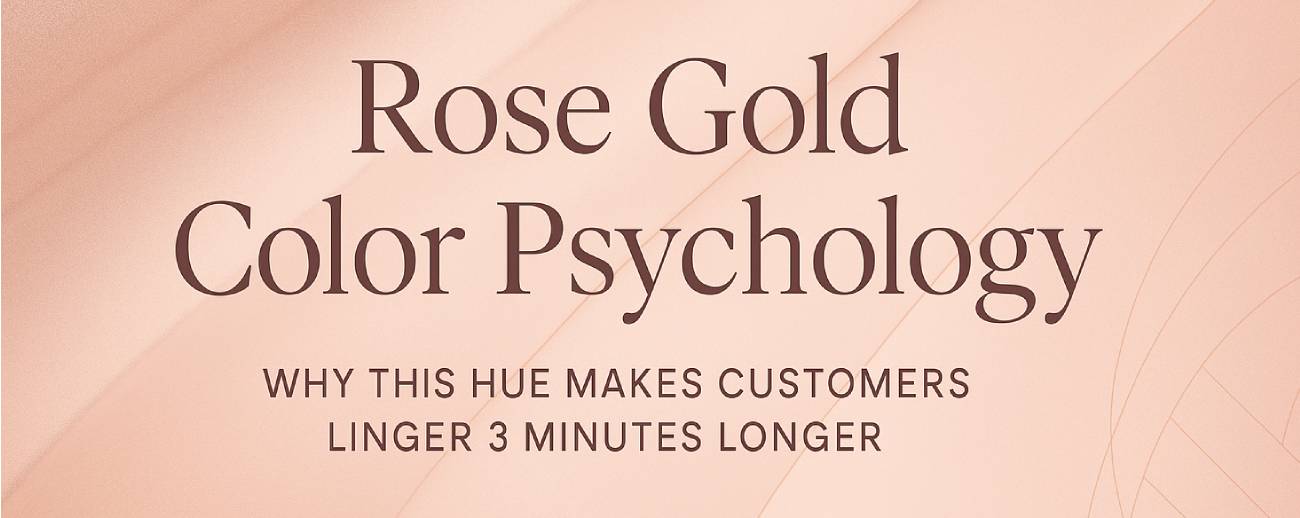 Rose Gold Color Psychology: Why This Hue Makes Customers Linger 3 Minu ...